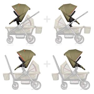 Evenflo Pivot Xplore Stroller Wagon Second Seat, Gypsy Olive Green