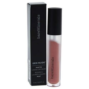 bareminerals gen nude matte liquid lip color, infamous, 0.13 fluid ounce, multi (80914)