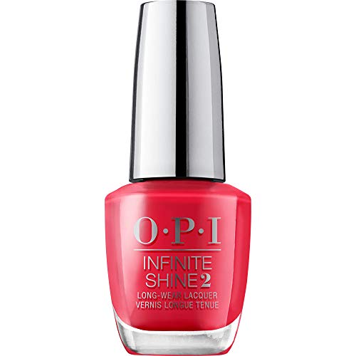 OPI Infinite Shine 2 Long-Wear Lacquer, We Seafood and Eat It, Red Long-Lasting Nail Polish, Lisbon Collection, 0.5 fl oz