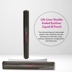 HUDA BEAUTY Life Liner Double Ended Eyeliner Liquid & Pencil