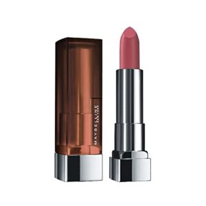 maybelline color sensational lipstick, lip makeup, matte finish, hydrating lipstick, nude, pink, red, plum lip color, touch of spice, 0.15 oz; (packaging may vary)