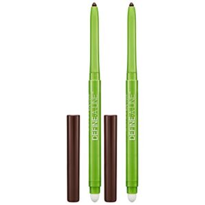 maybelline new york define-a-line eyeliner makeup, brownish black (pack of 2)