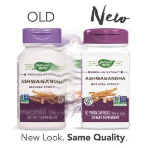 Natures Way Ashwagandha Standardized Extract 60 Vcaps ( 2 PACK )