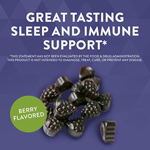 Nature’s Way Sambucus Sleep + Immune Gummies, With Melatonin, 50 Gummies