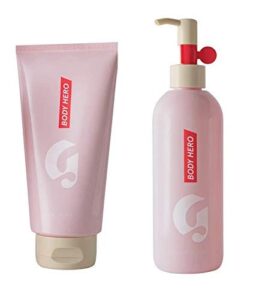 glossier body hero duo body hero daily oil wash 8.4 fl oz/250 ml body hero daily perfecting cream 8.4 fl oz/250 ml