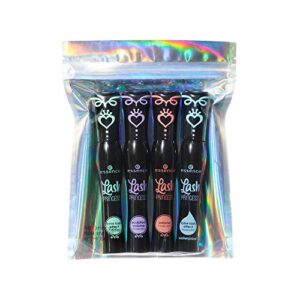 essence | lash princess mascara gift set | gluten & cruelty free | black (mixed 4-pack)