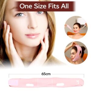 ParaFaciem Reusable V Line lifting Mask Facial Slimming Strap - Double Chin Reducer - Chin Up Mask Face Lifting Belt - V Shaped Slimming Face Mask