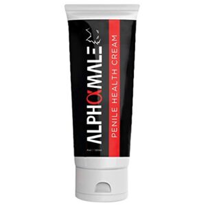 alphamale penile health cream – premium penile moisturizing cream – advanced penile moisturizer lotion for overall penile care for men (4oz)