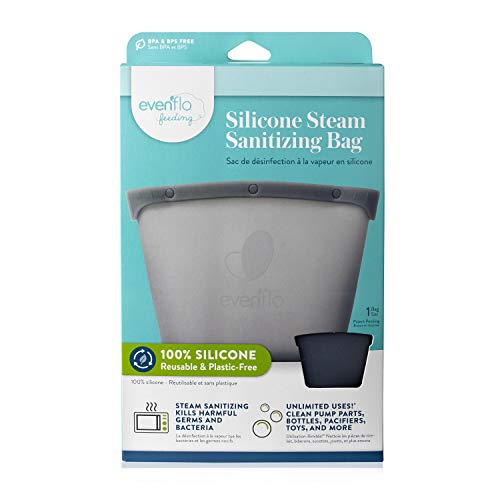 Silicone Steam Sanitizing Bag, Grey