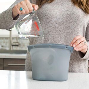 Silicone Steam Sanitizing Bag, Grey