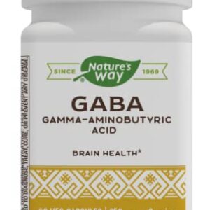 Nature's Way GABA Gamma-Aminobutyric Acid, Supports Brain Health*, 60 Capsules