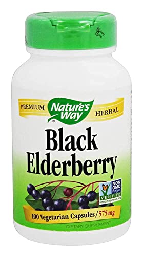 Nature's Way Black Elderberry 100 capsules Pack of 3