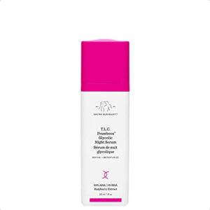 drunk elephant t.l.c. framboos glycolic night serum – skin care brightening night serum. repackaging (30 ml / 1 fl oz)