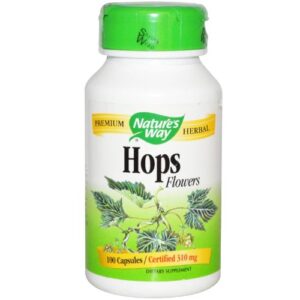 nature’s way, hops flowers – 100 caps