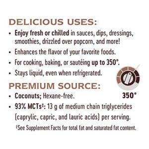 Nature's Way Premium Liquid Coconut Oil, Pure Source of MCTs, Cold Pressed, 10 Fl. Oz