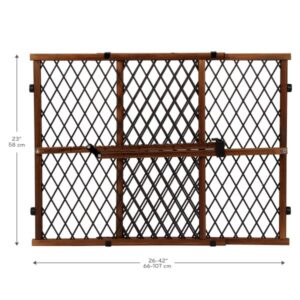 Position & Lock Baby Gate, Pressure-Mounted, Farmhouse Collection