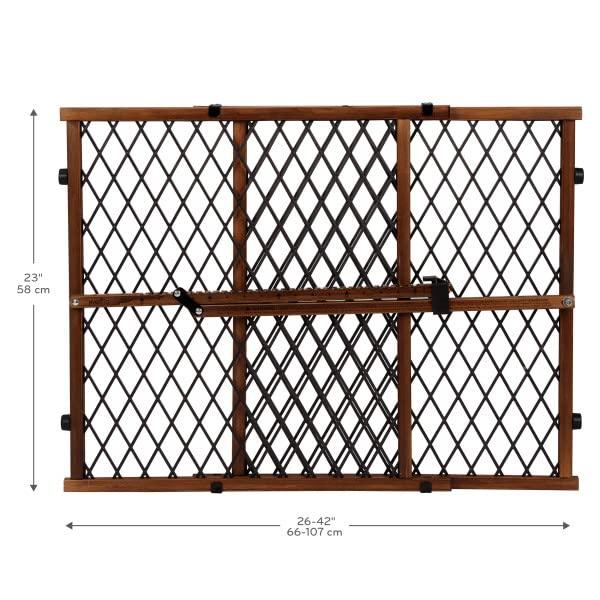 Position & Lock Baby Gate, Pressure-Mounted, Farmhouse Collection