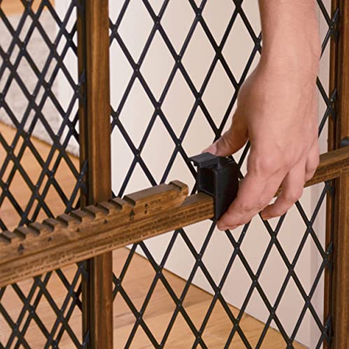 Position & Lock Baby Gate, Pressure-Mounted, Farmhouse Collection