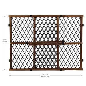 Position & Lock Baby Gate, Pressure-Mounted, Farmhouse Collection