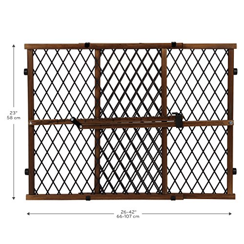 Position & Lock Baby Gate, Pressure-Mounted, Farmhouse Collection