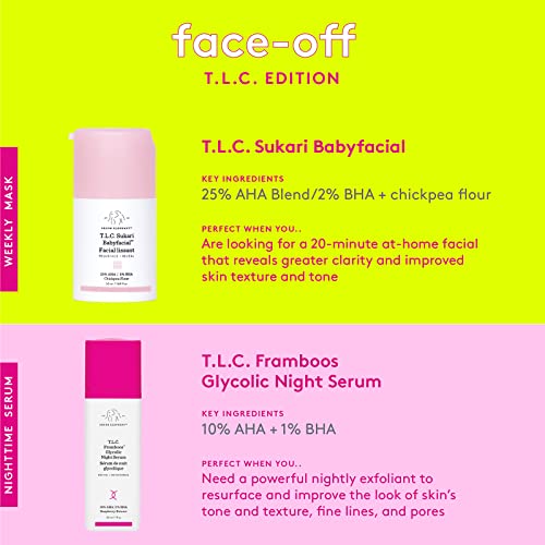 Drunk Elephant T.L.C. Sukari Babyfacial. AHA/BHA Face Mask for Great Skin Clarity, Texture and Tone for a Youthful Radiance (1.69 Fl Oz)