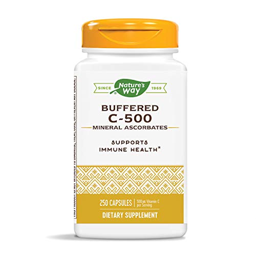 Nature's Way Buffered C-500 Mineral Ascorbate; 500 mg Vitamin C per Serving; 250 Capsules