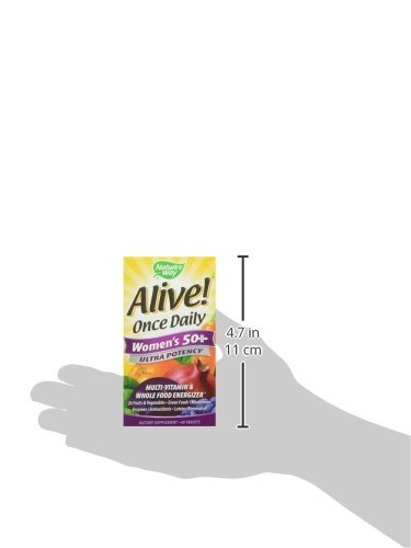 Nature's Way Alive!® Once Daily Women's 50+ Multivitamin, Ultra Potency, Food-Based Blends (60 mg per serving), 60 Tablets