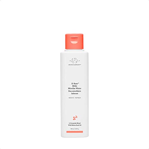 Drunk Elephant E-Rase Milki Micellar Water - Ultra Mild Formula to Gently Remove Makeup and Bacteria (100 mL / 3.3 Fl Oz)