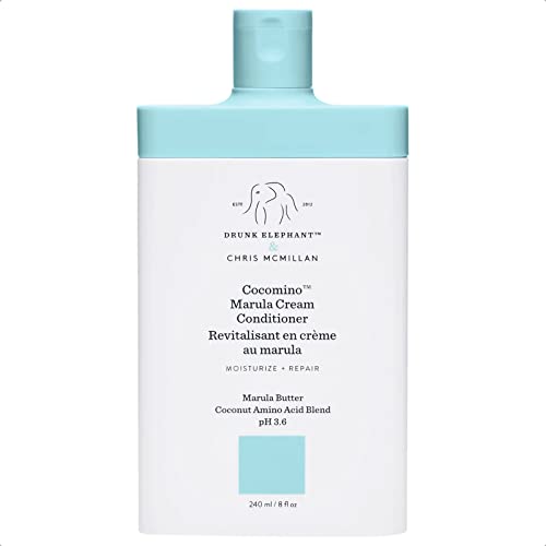 Drunk Elephant Cocomino Marula Cream Conditioner. Concentrated and Scalp-Friendly Nourishing Conditioner for Hair (240 mL / 8 Fl Oz)