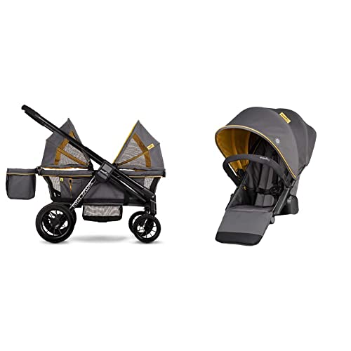 Evenflo Pivot Xplore All-Terrain Stroller Wagon with Second Seat (Adventurer Gray)