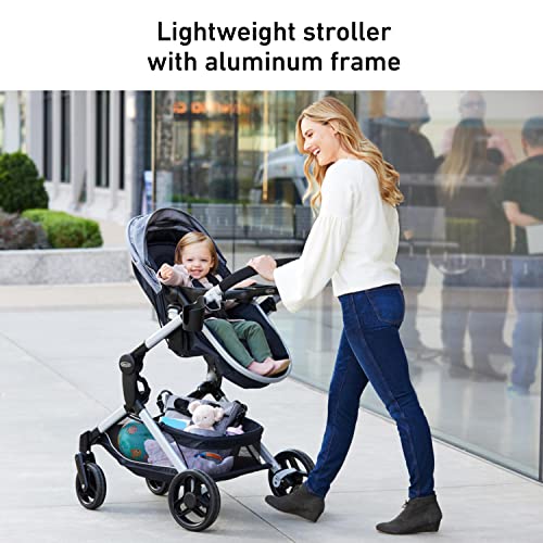 Graco Modes Nest Travel System, Includes Baby Stroller with Height Adjustable Reversible Seat, Pram Mode, Lightweight Aluminum Frame and SnugRide 35 Lite Elite Infant Car Seat, Norah