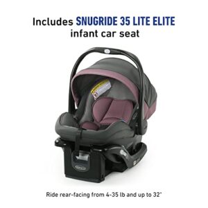 Graco Modes Nest Travel System, Includes Baby Stroller with Height Adjustable Reversible Seat, Pram Mode, Lightweight Aluminum Frame and SnugRide 35 Lite Elite Infant Car Seat, Norah