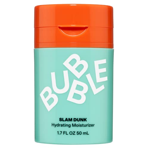 Bubble Skincare Slam Dunk Hydrating Facial Moisturizer - Natural Aloe Juice + Avocado Oil for Skin Hydration and Blue Light Protection - Daily Face Moisturizer for Sensitive Skin (50ml)