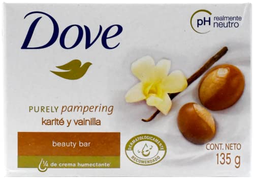 Dove, Beauty Bar Soap Variety Pack of 12, Go Fresh, Shea Butter, Coconut Milk, White - 135g