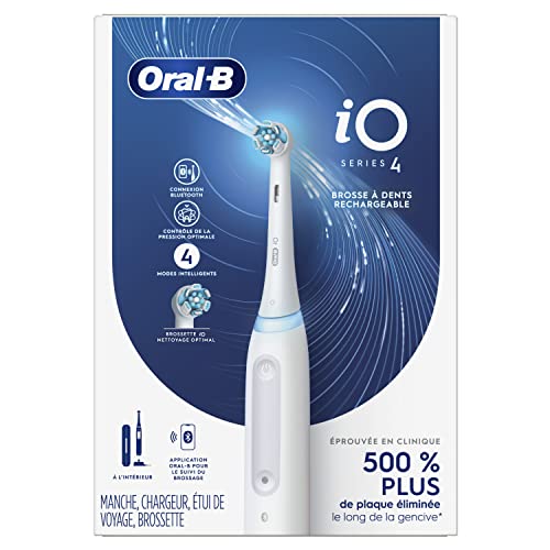 Oral-B iO Series 4 Electric Toothbrush with (1) Brush Head, Rechargeable, White