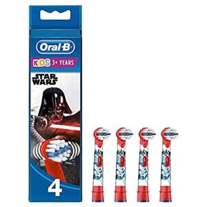 kids by oral-b stages power star wars replacement heads 4 count (pack of 1)