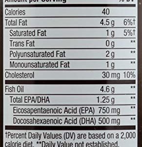 Nature’s Way Ultra Pure Omega3 Liquid Fish Oil Supplement, Grapefruit Tangerine Flavor, 8 Fl Oz