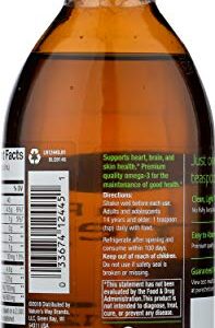 Nature’s Way Ultra Pure Omega3 Liquid Fish Oil Supplement, Grapefruit Tangerine Flavor, 8 Fl Oz