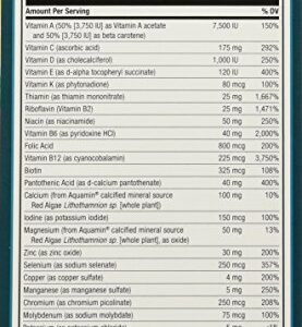 Nature's Way Alive! Once Daily Men's 50+ Multivitamin, Ultra Potency, Food-Based Blends (291mg per serving), 60 Tablets, Pack of 2