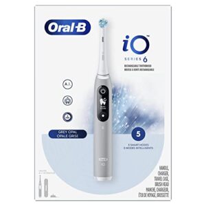 Oral-B iO Series 6 Electric Toothbrush with (1) Brush Head, Gray Opal