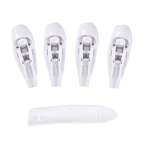 Sensitive Replacement Toothbrush Heads Refill Compatible with Oral-B Cross Action Power 3733 4732, Clean Rotating Powerhead and Crisscross Bristles (White)