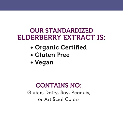 Nature's Way USDA Organic Sambucus Elderberry Syrup, Herbal Supplements, Gluten Free, Vegetarian, 4 Ounce (Packaging May Vary)