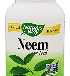 Natures Way Neem Leaf 100 Vegetable capsule, 100 ct