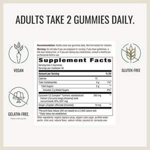 Nature’s Way Turmeric Ginger Gummies, Protect Against Free Radicals*, Support Antioxidant Pathways*, 260mg Turmeric per Serving, 60 Gummies