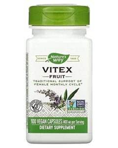 nature’s way vitex fruit – 400 mg – 100 capsules