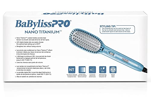 BabylissPRO Nano Titanium Thermal Paddle Brush