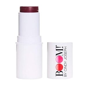 boom! by cindy joseph cosmetics boomstick color – lip & cheek tint makeup sticks for older women & mature skin – cream blush stick for cheeks & lips