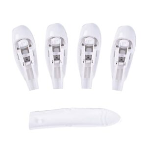 Sensitive Replacement Toothbrush Heads Compatible with Oral-B Cross Action Power 3733 4732,Rotating Powerhead and Crisscross Bristles (White)