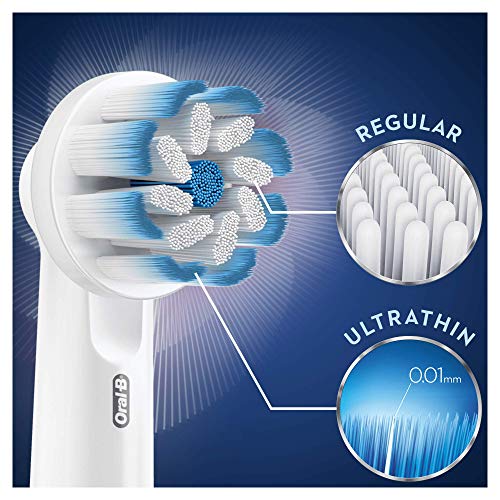 Oral-B Clean and Care Sensitive Clean Replacement Toothbrush Head, Pack of 4 Counts