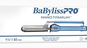 BabylissPRO Nano Titanium 1¼" Marcel Curling Iron, 1 ¼ Inch (Pack of 1)